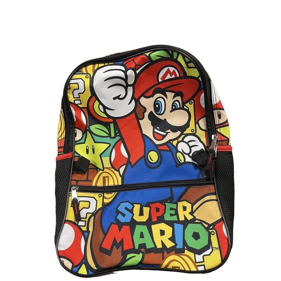 Nintendo | Bags | Nintendo Super Mario Boys Ready Set Go 7 Backpack ...